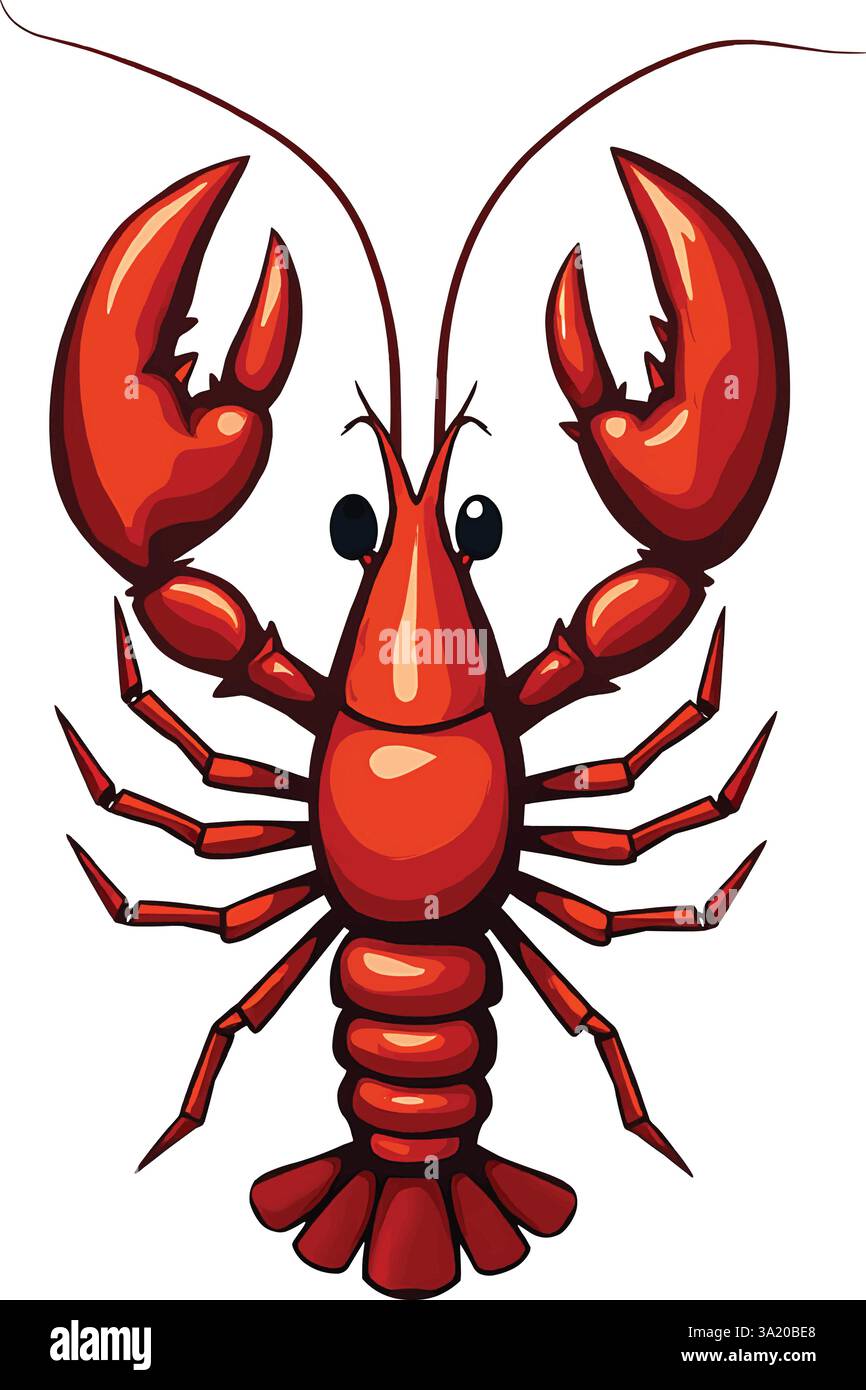 Vibrant Illustration of a Majestic Lobster Stock Vector Image & Art - Alamy