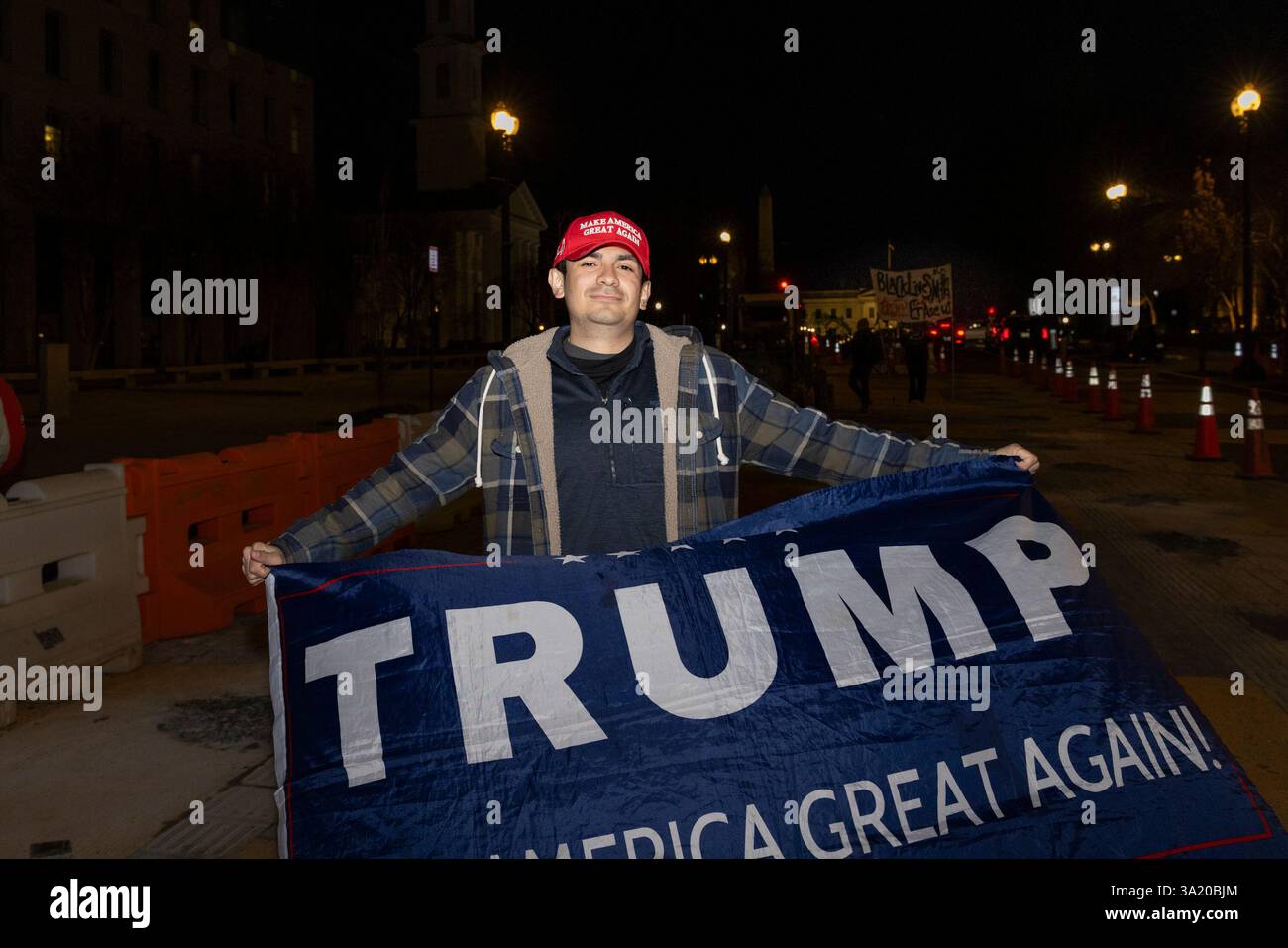 Washington DC, USA. 10th Mar, 2025. A supporter of President Donald J ...