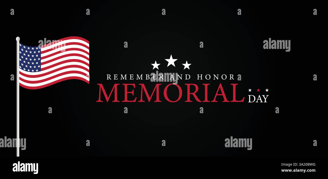 A Day of Remembrance Reflections on Memorial Day Stock Vector Image ...