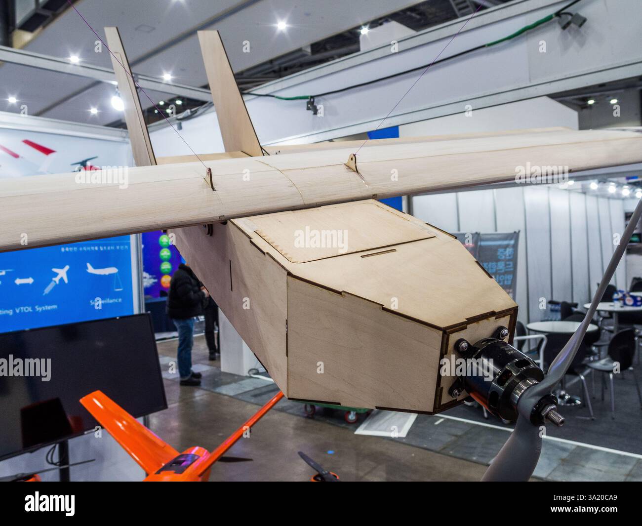 Busan, South Korea - 26. Feb.2025: AMSystem EZIE disposable drone at ...