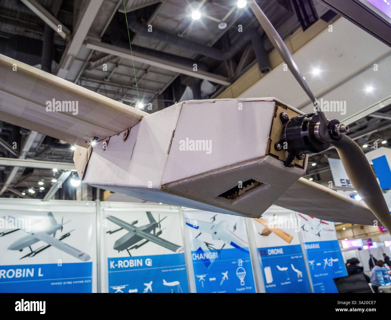 Busan, South Korea - 26. Feb.2025: AMSystem EZIE disposable drone at ...
