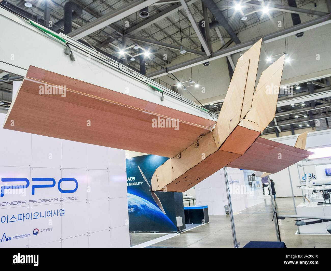 Busan, South Korea - 26. Feb.2025: AMSystem EZIE disposable drone at ...
