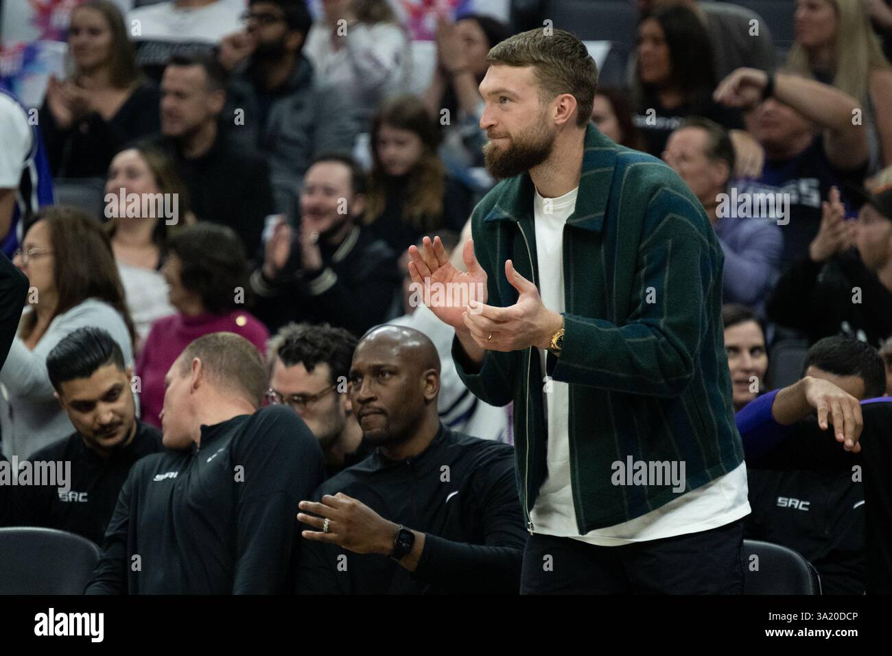Sacramento, Ca, USA. 10th Mar, 2025. Sacramento Kings forward Domantas ...