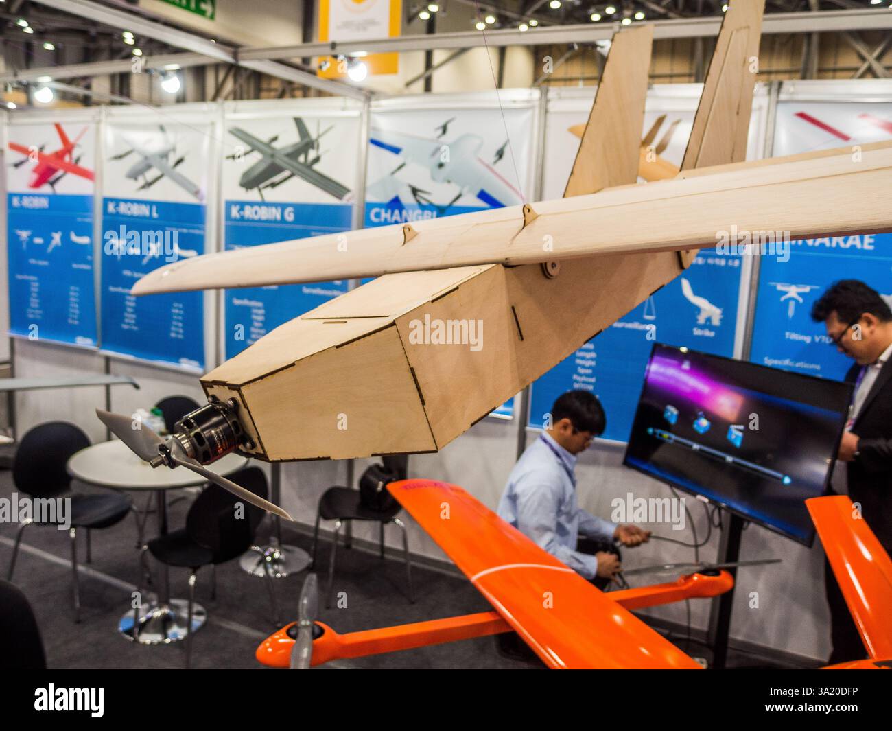 Busan, South Korea - 26. Feb.2025: AMSystem EZIE disposable drone at ...