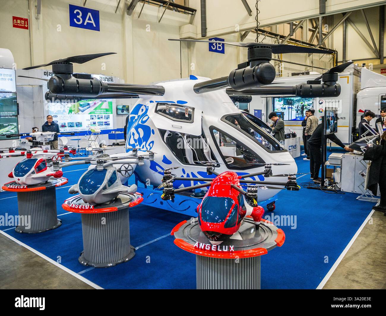Busan, South Korea - 26. Feb.2025: Angelux eVTOL in DSK (Drone Show Korea) 2025 Stock Photo - Alamy