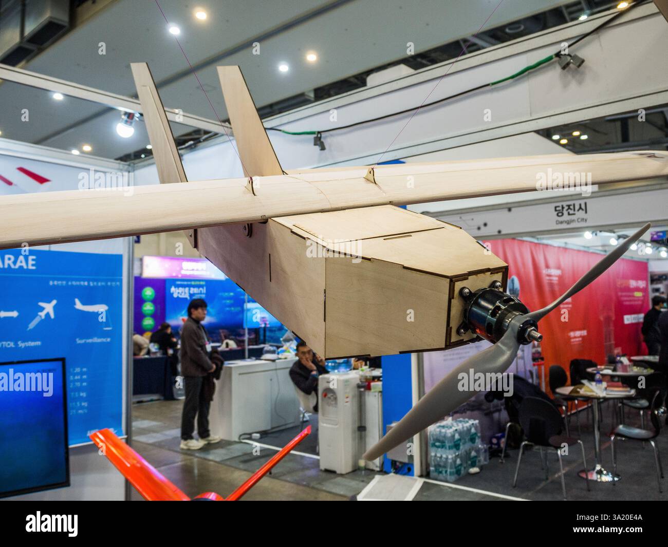 Busan, South Korea - 26. Feb.2025: AMSystem EZIE disposable drone at ...