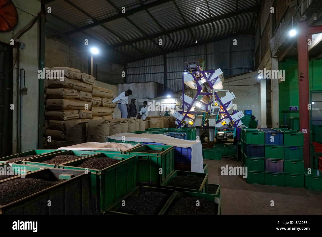 Interior of the Glenloch Tea Factory, Pekoe Trail, Ramboda, Nuwara ...