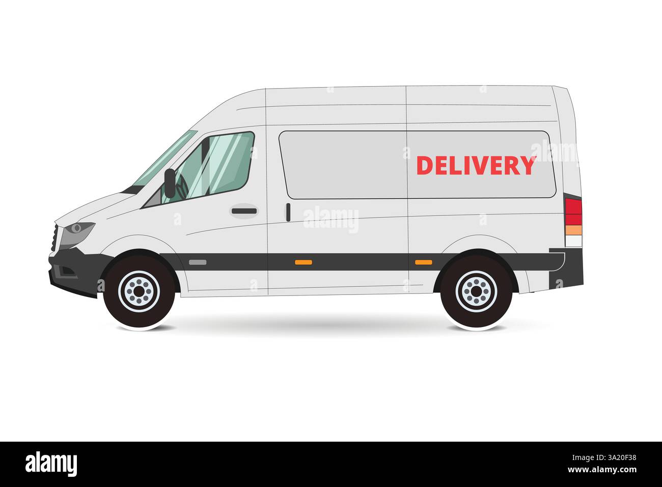 Delivery van trucking cargo Stock Vector Images - Alamy