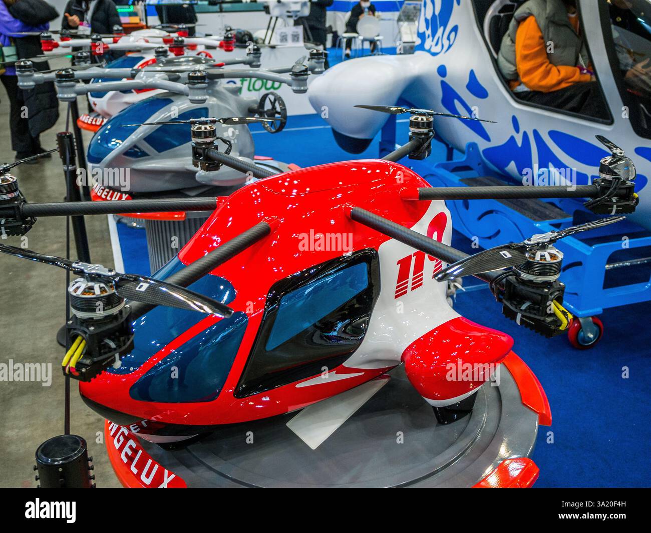 Busan, South Korea - 26. Feb.2025: Angelux eVTOL in DSK (Drone Show ...