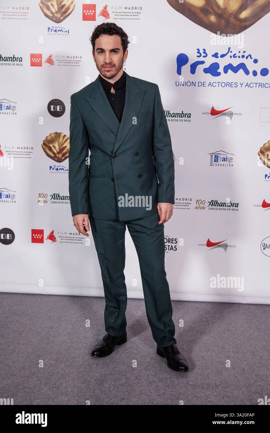 Madrid, Spain. 10th Mar, 2025. Rubén Mejía attends the red carpet of ...