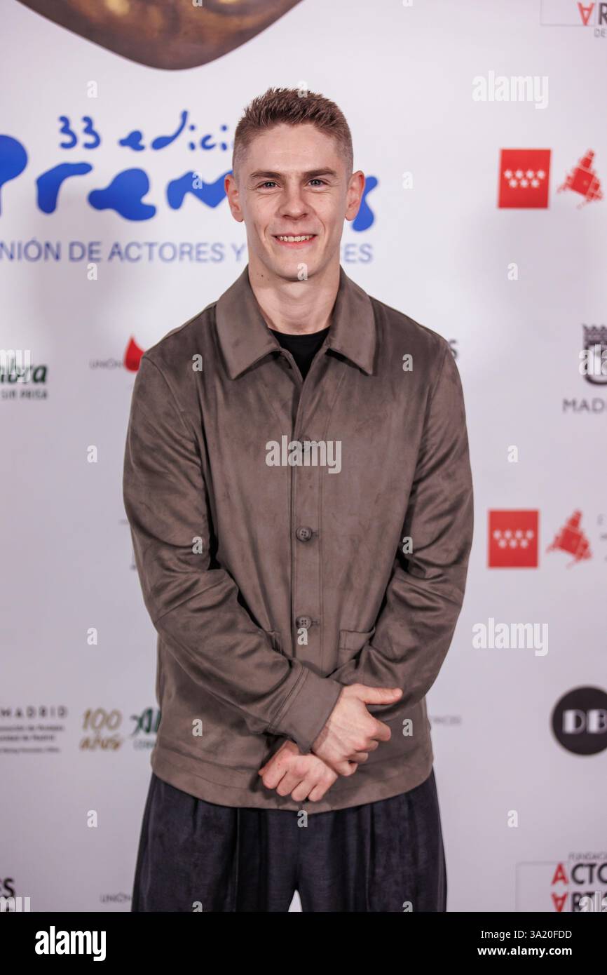 Madrid, Spain. 10th Mar, 2025. Patrick Criado attends the red carpet of ...