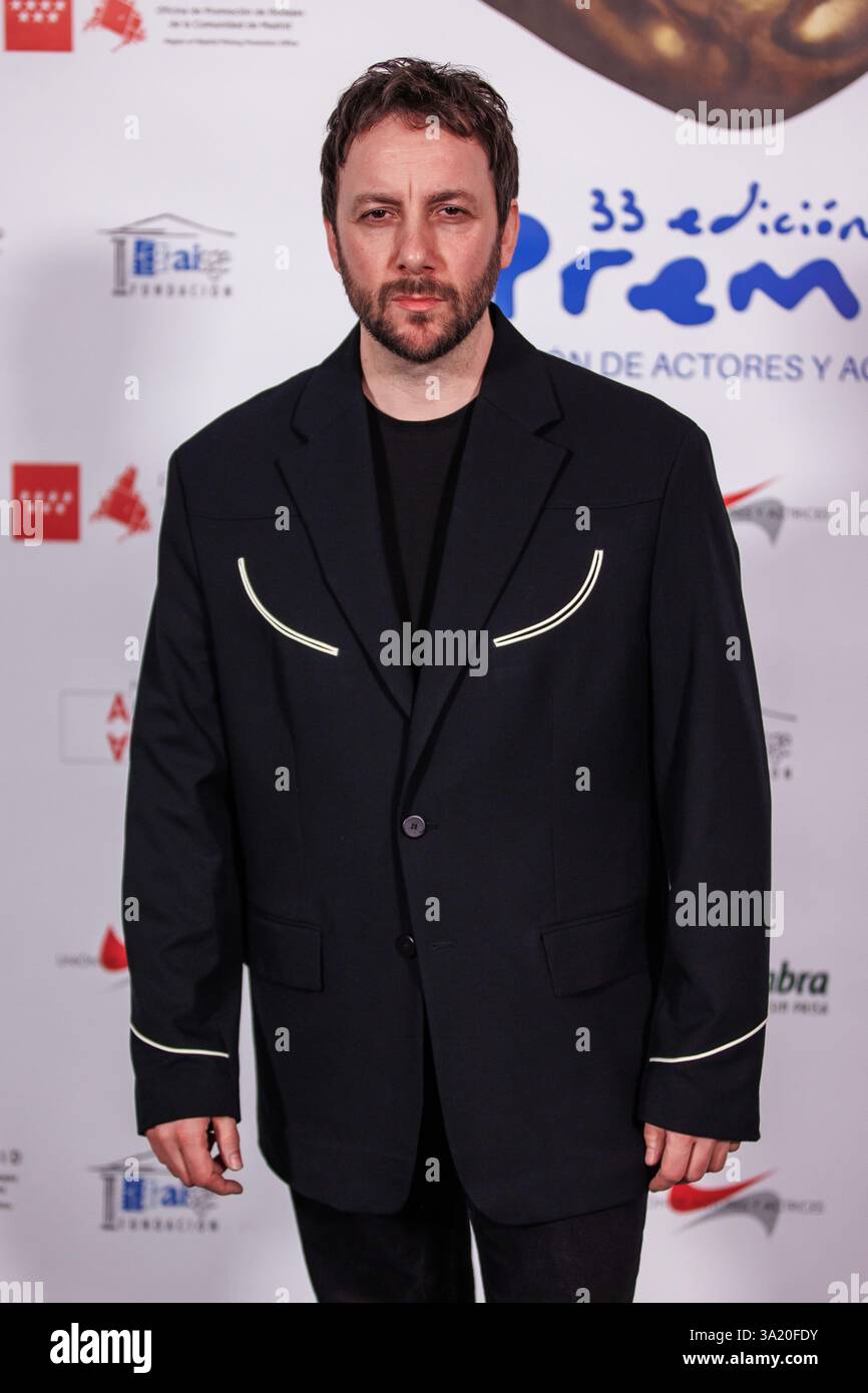 Madrid, Spain. 10th Mar, 2025. Pepe Lorente attends the red carpet of ...