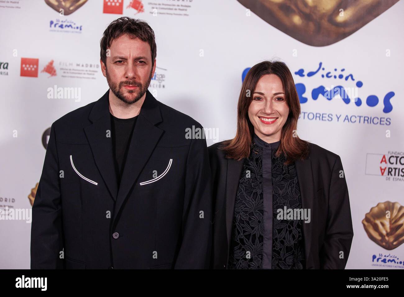 Madrid, Spain. 10th Mar, 2025. Pepe Lorente and Olaya Caldera attend ...
