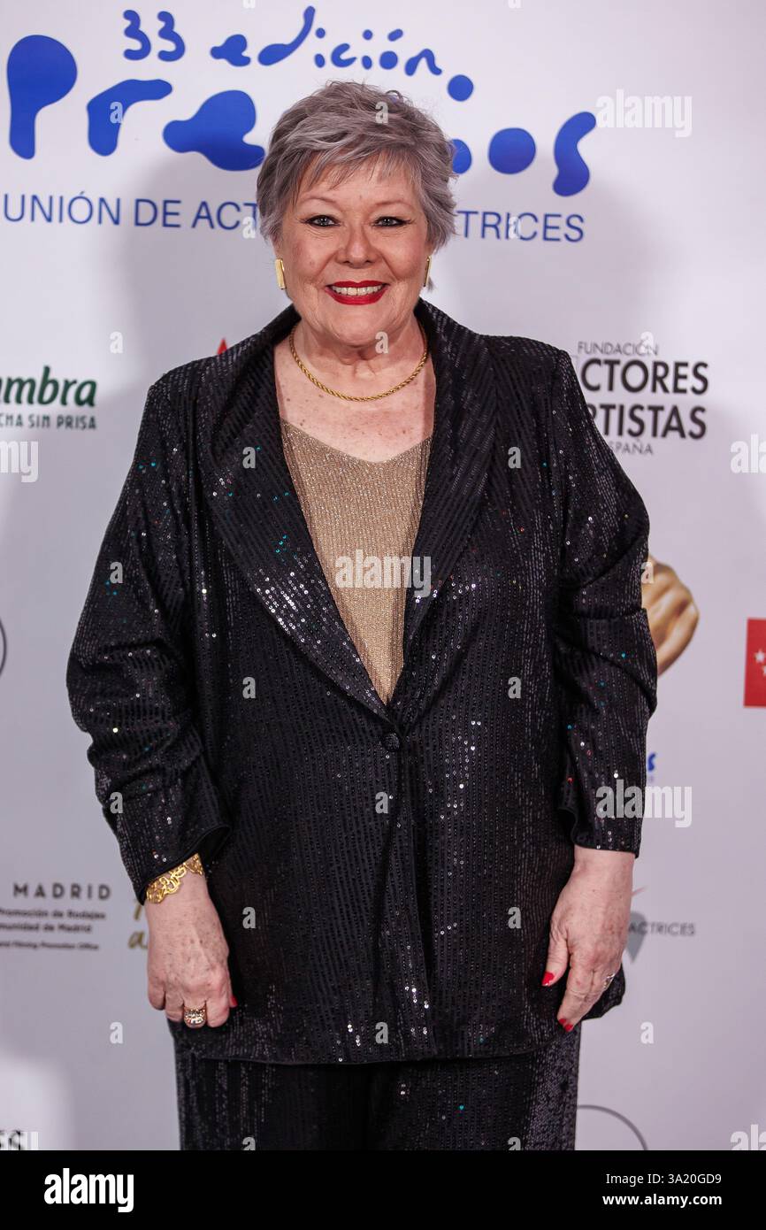 Madrid, Spain. 10th Mar, 2025. María Garralón attends the red carpet of ...