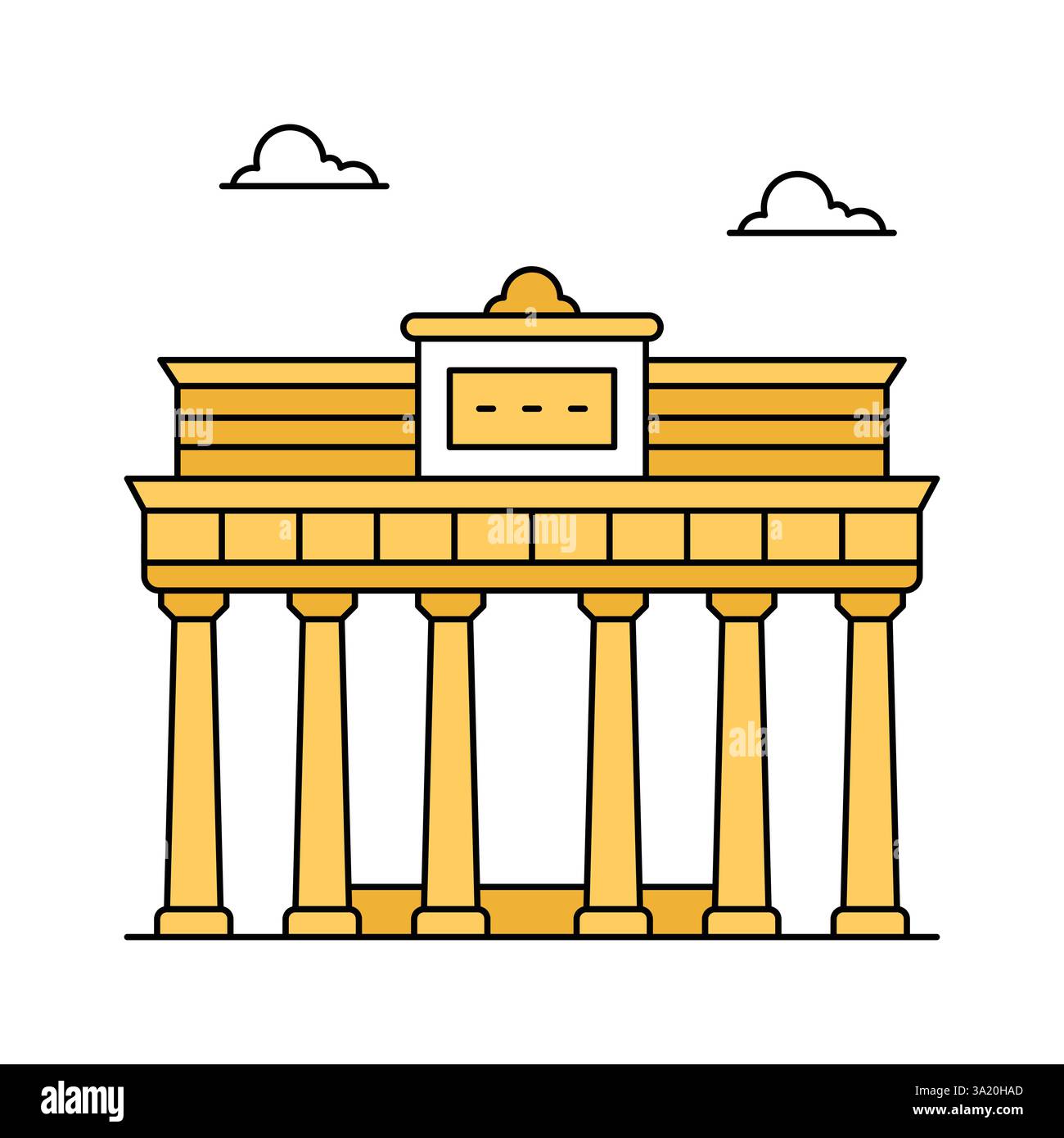 Berlin wall vector design in modern style, premium icon Stock Vector ...