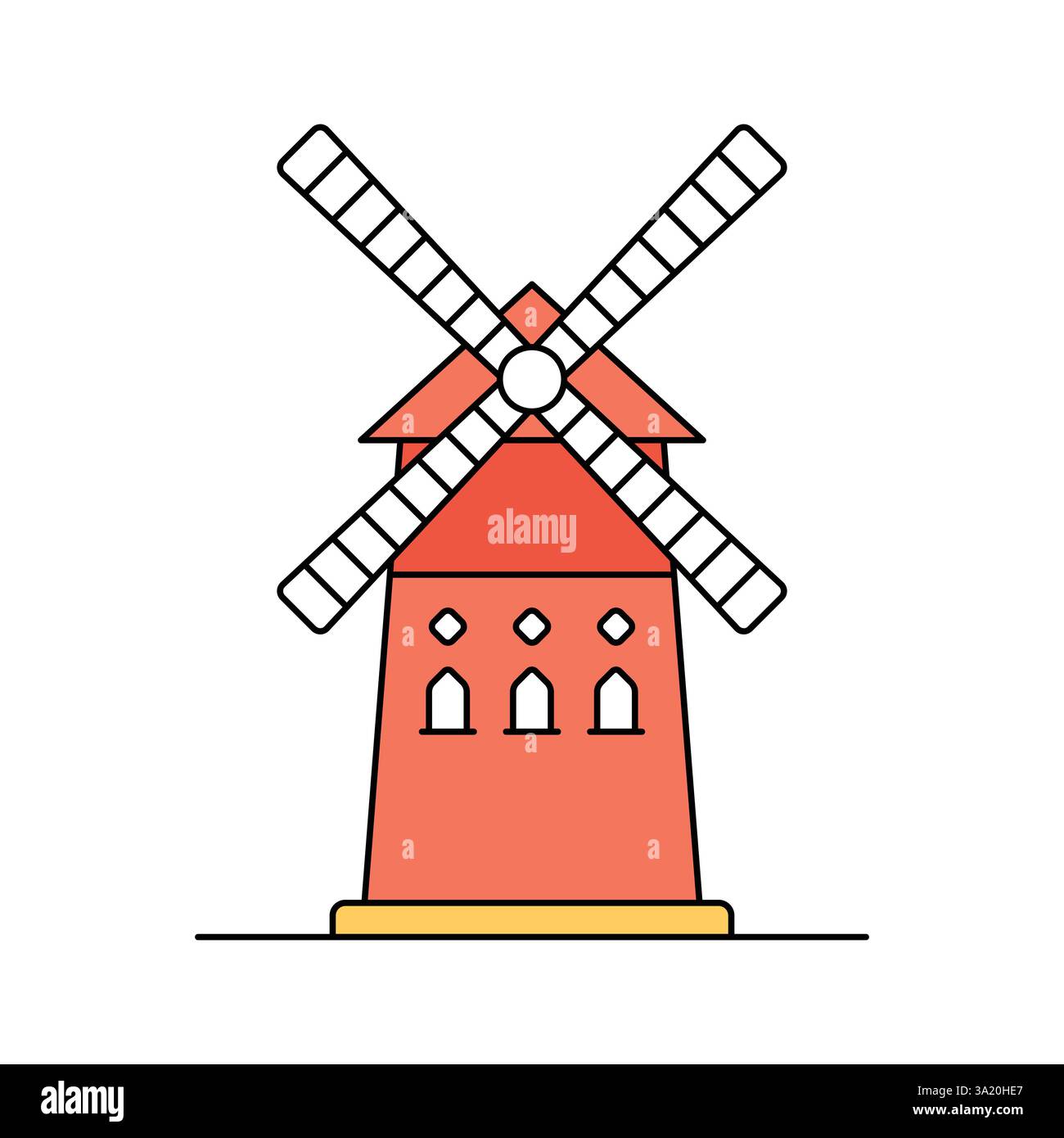 Famous cabaret in paris, moulin rouge vector design Stock Vector Image ...