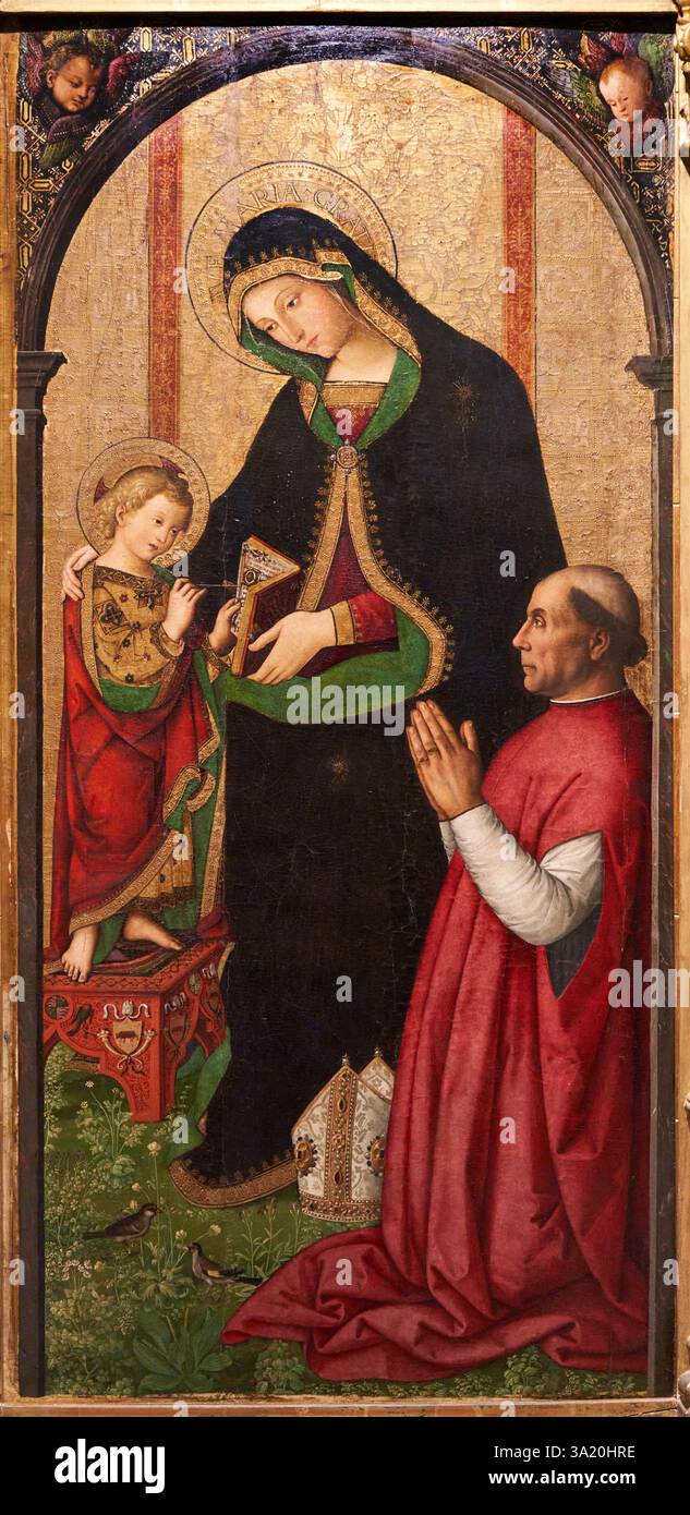 Virgen de las Fiebres, Virgin of Fevers, Oil on board, BERNARDINO DI ...