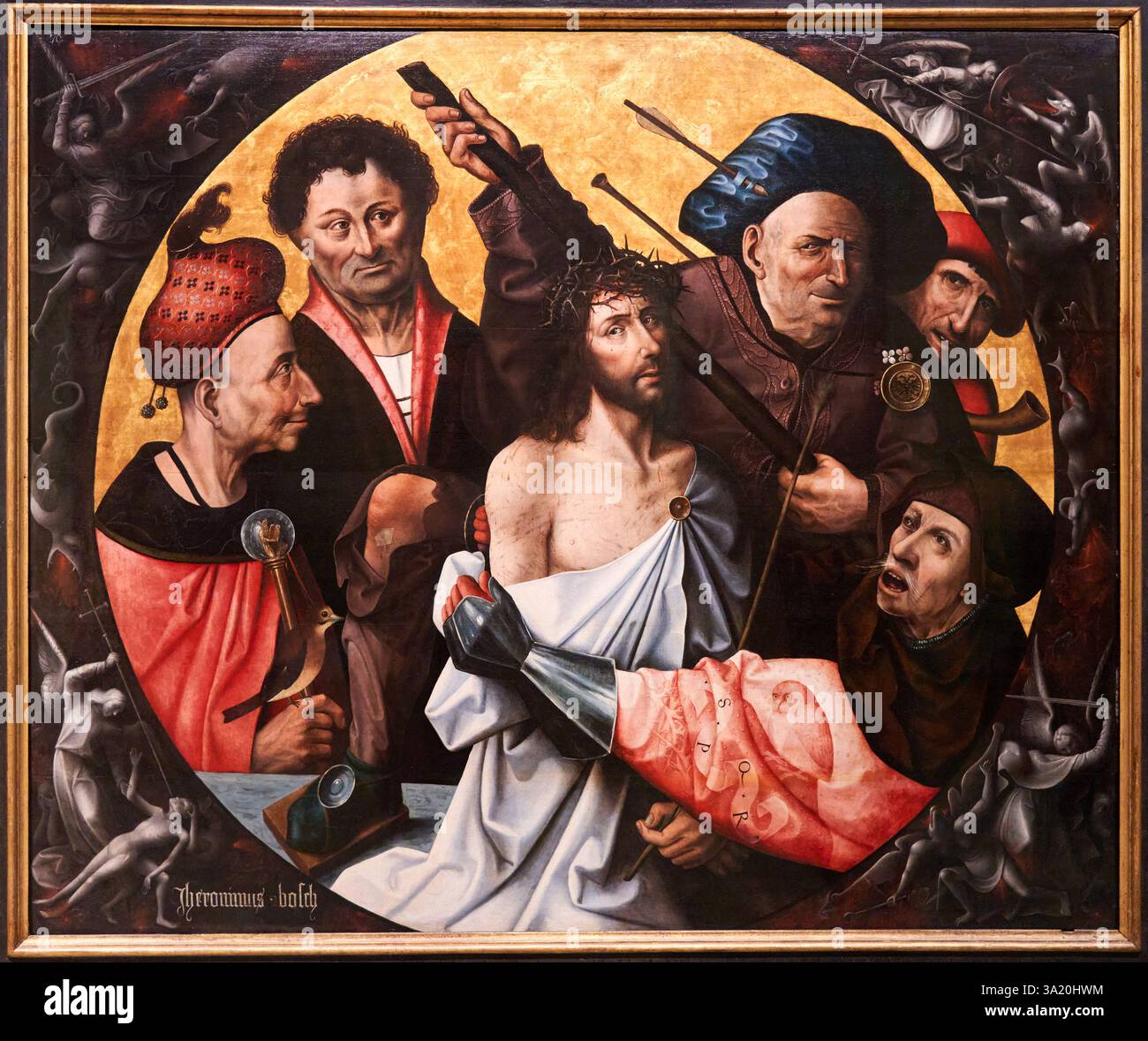 Tríptico de la Pasión, Passion Triptych, Oil on board, OBRADOR DE HIERONYMUS VAN AKEN BOSCH, «EL ...