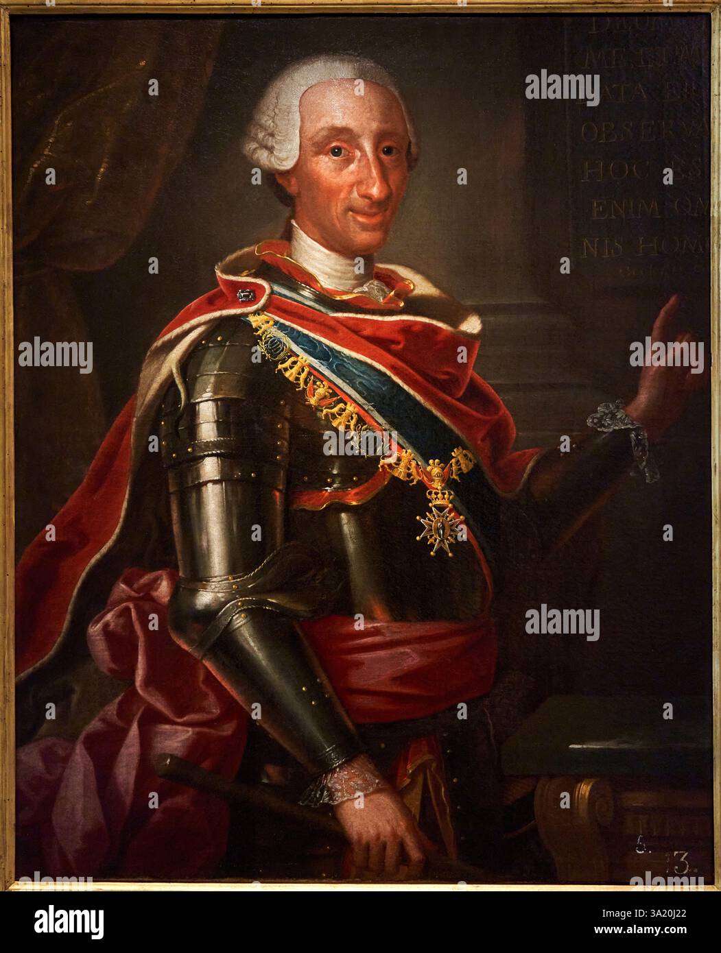 Retrato del rey Carlos III, Portrait of King Charles III, Copy of the original of A.R. Mengs ...