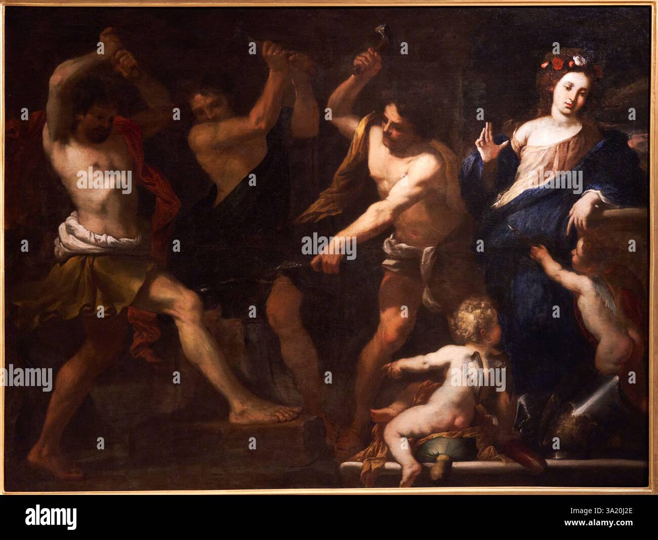 Venus in the forge of Vulcano, Venus en la fragua de Vulcano, Oil on ...