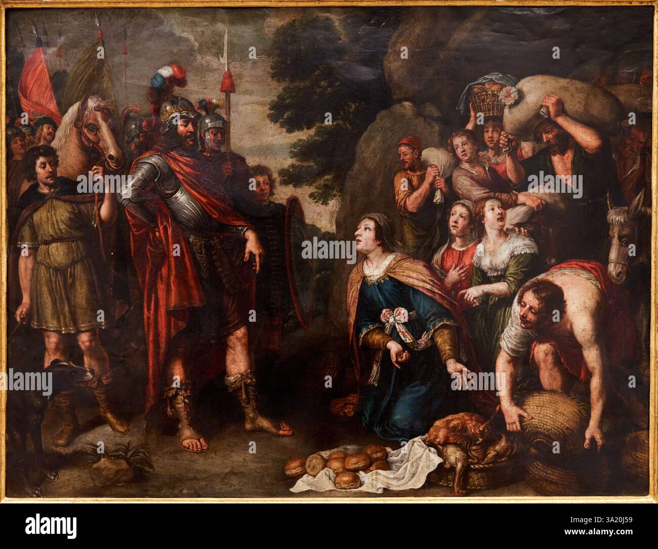 David y Abigail, Oil on copper, PIETER VAN LINT (1609-1690), Museo de ...