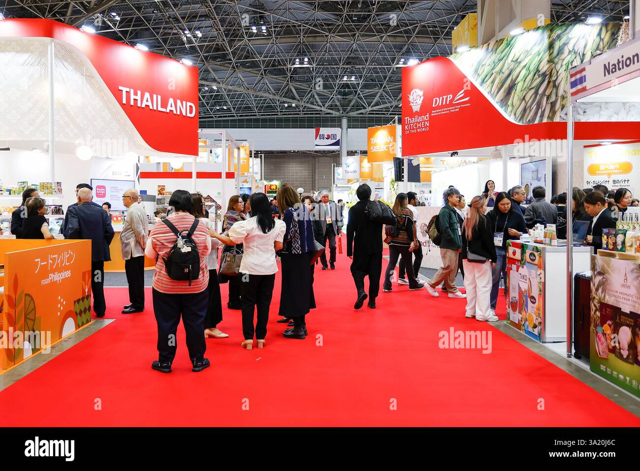Tokyo, Japan. 11th Mar, 2025. Visitors gather at the 50th International Food and Beverage ...