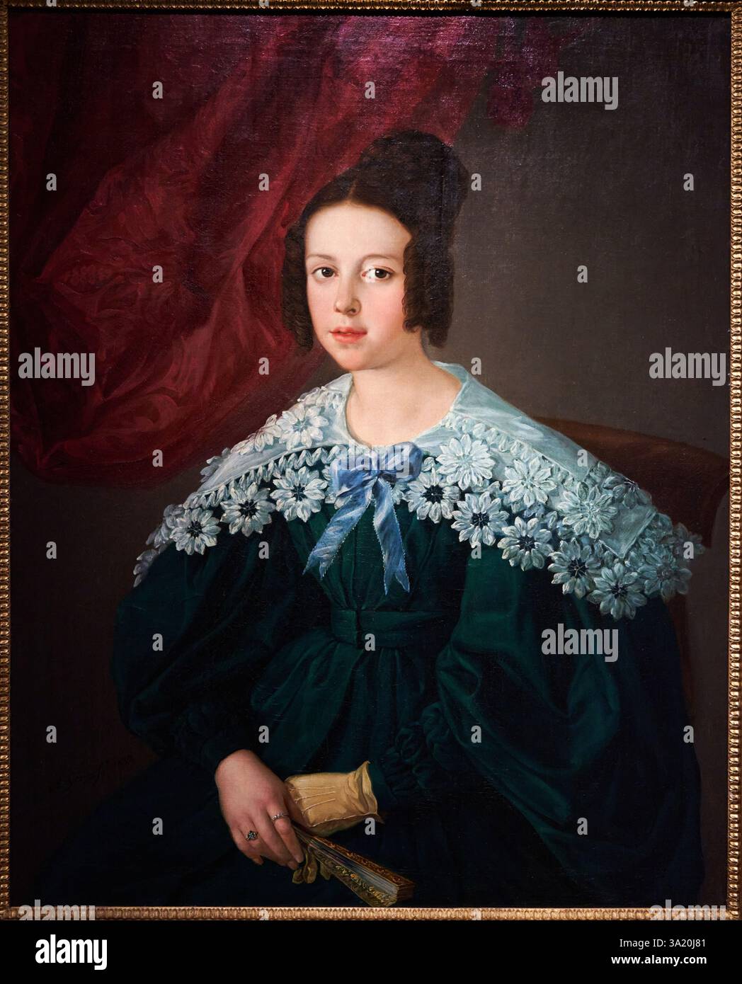 Portrait of a girl, Retrato de niña, 1837, ANTONIO GóMEZ CROS (1809 ...