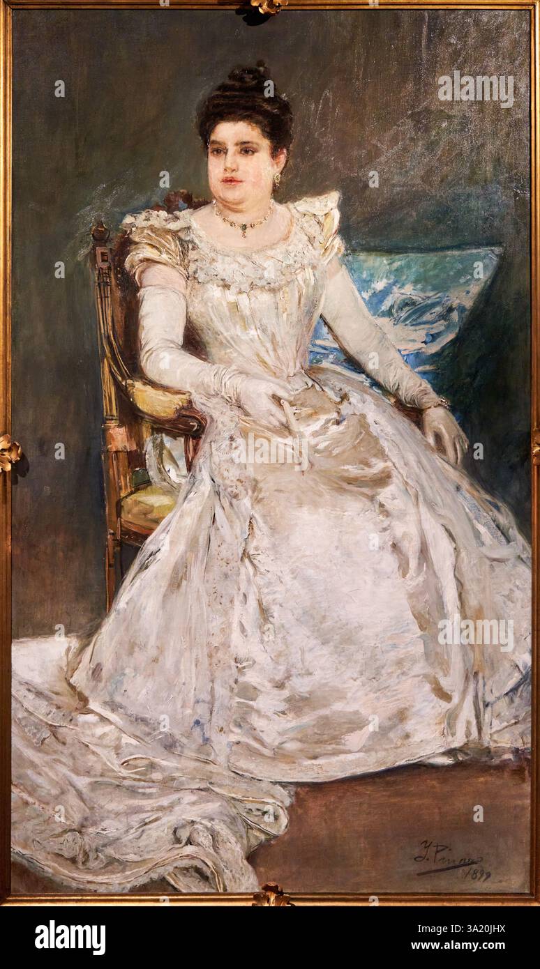 Retrato de Elvira Moroder Peñalva, condesa de Trénor, 1896, IGNACIO ...