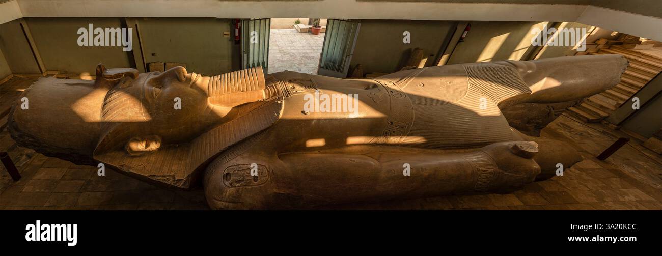 Memphis, Egypt; January 20, 2024: Explore the majestic Ramses II ...