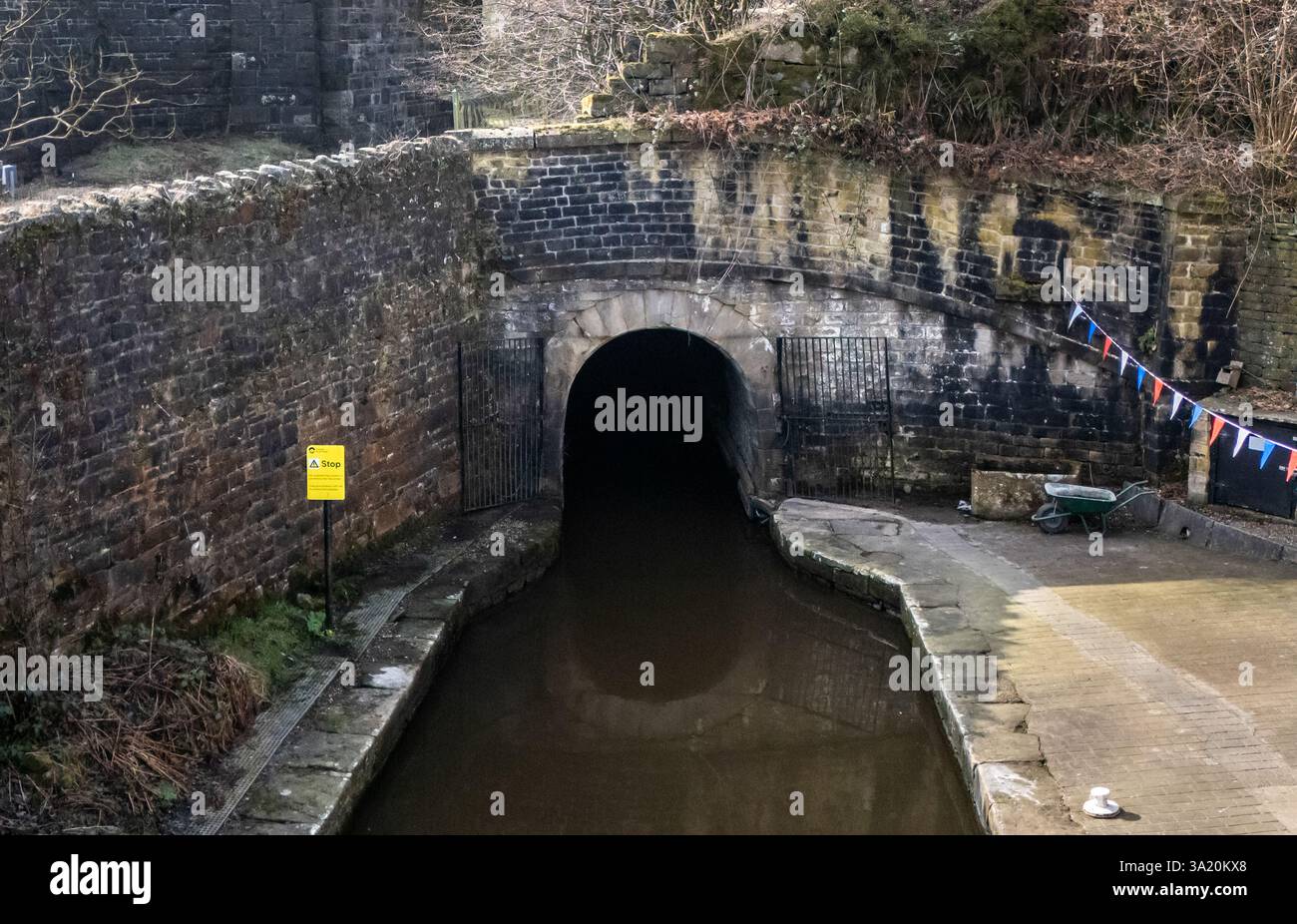Canal & River Trust senior engineer Tom Spencer, carries out a safety ...