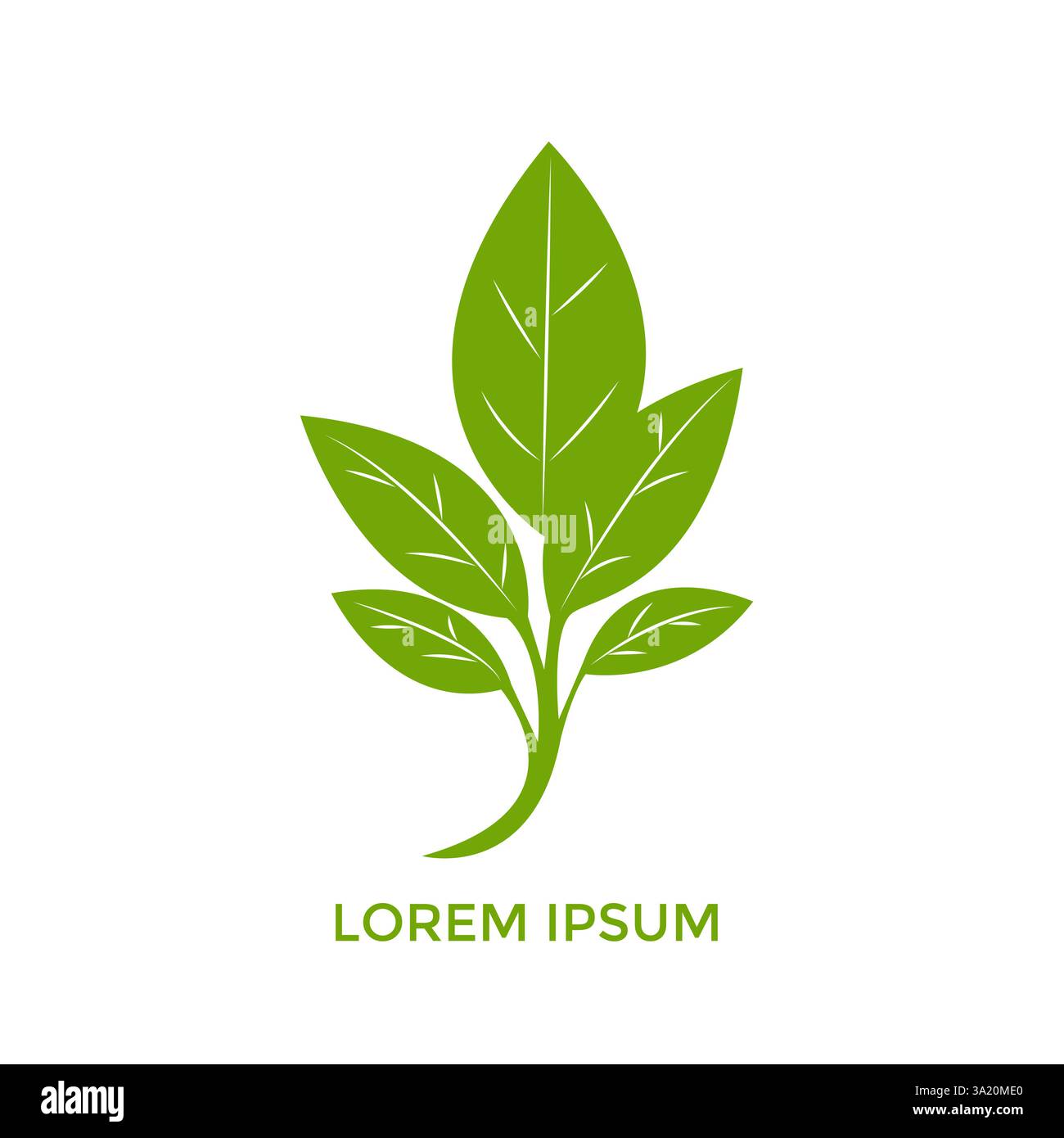 Sprout Logo Isolated White background. Vector Illustration Stock Vector ...