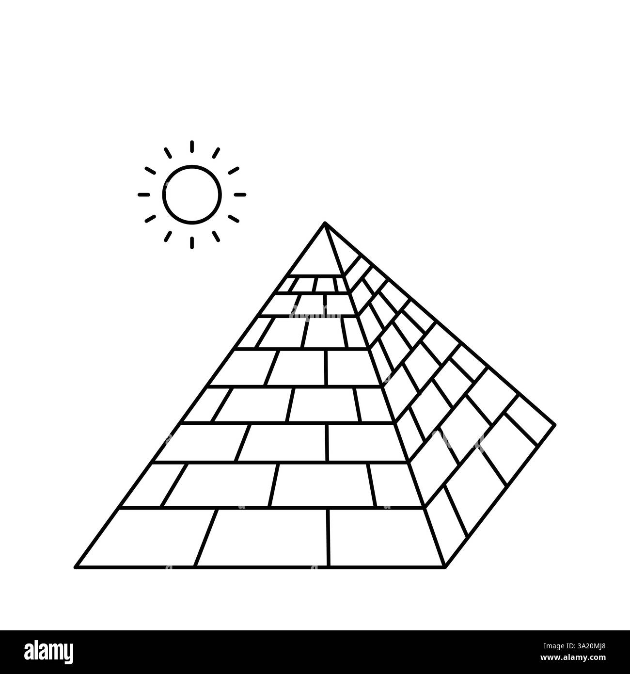 Ancient stone structure of pyramid Stock Vector Image & Art - Alamy