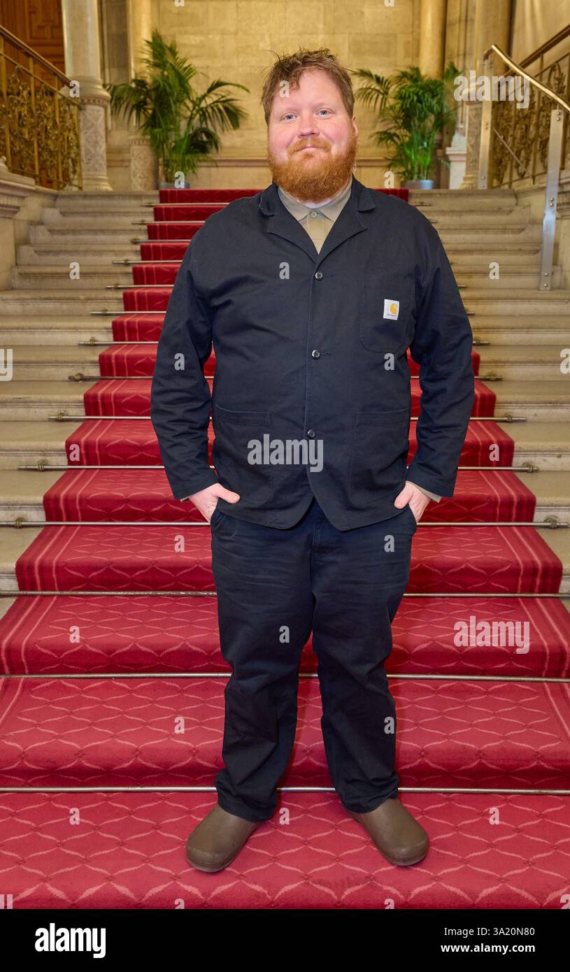 Austrian chef and restaurateur Lukas MRAZ, portrait, during ...
