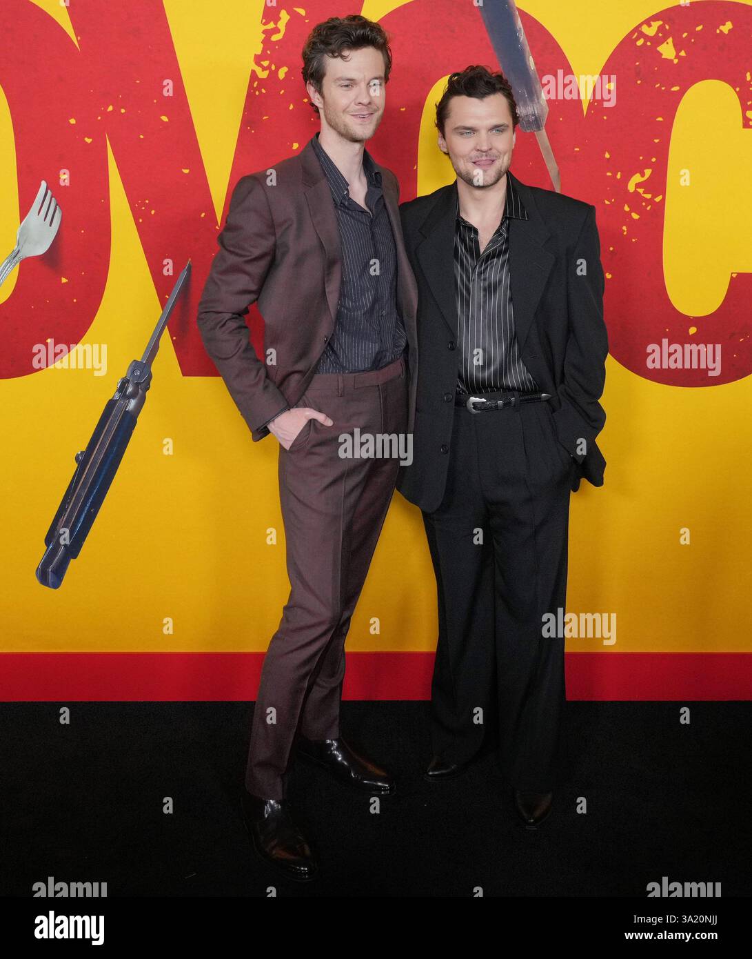 (L-R) Jack Quaid and Ray Nicholson at the Paramount Pictures' NOVOCAINE ...