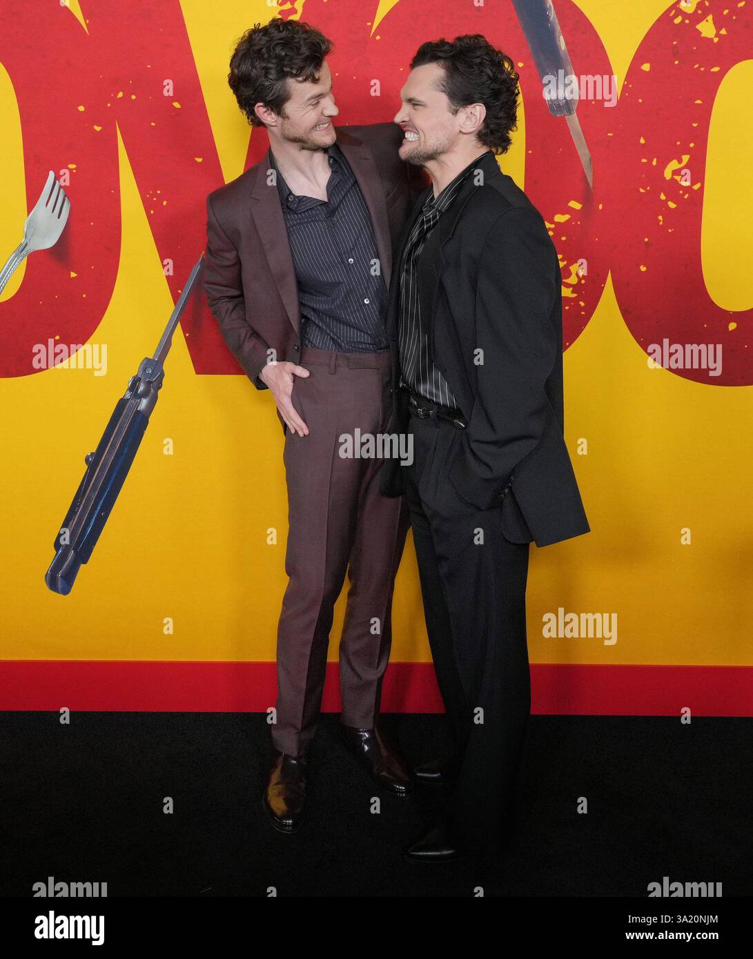 (L-R) Jack Quaid and Ray Nicholson at the Paramount Pictures' NOVOCAINE ...