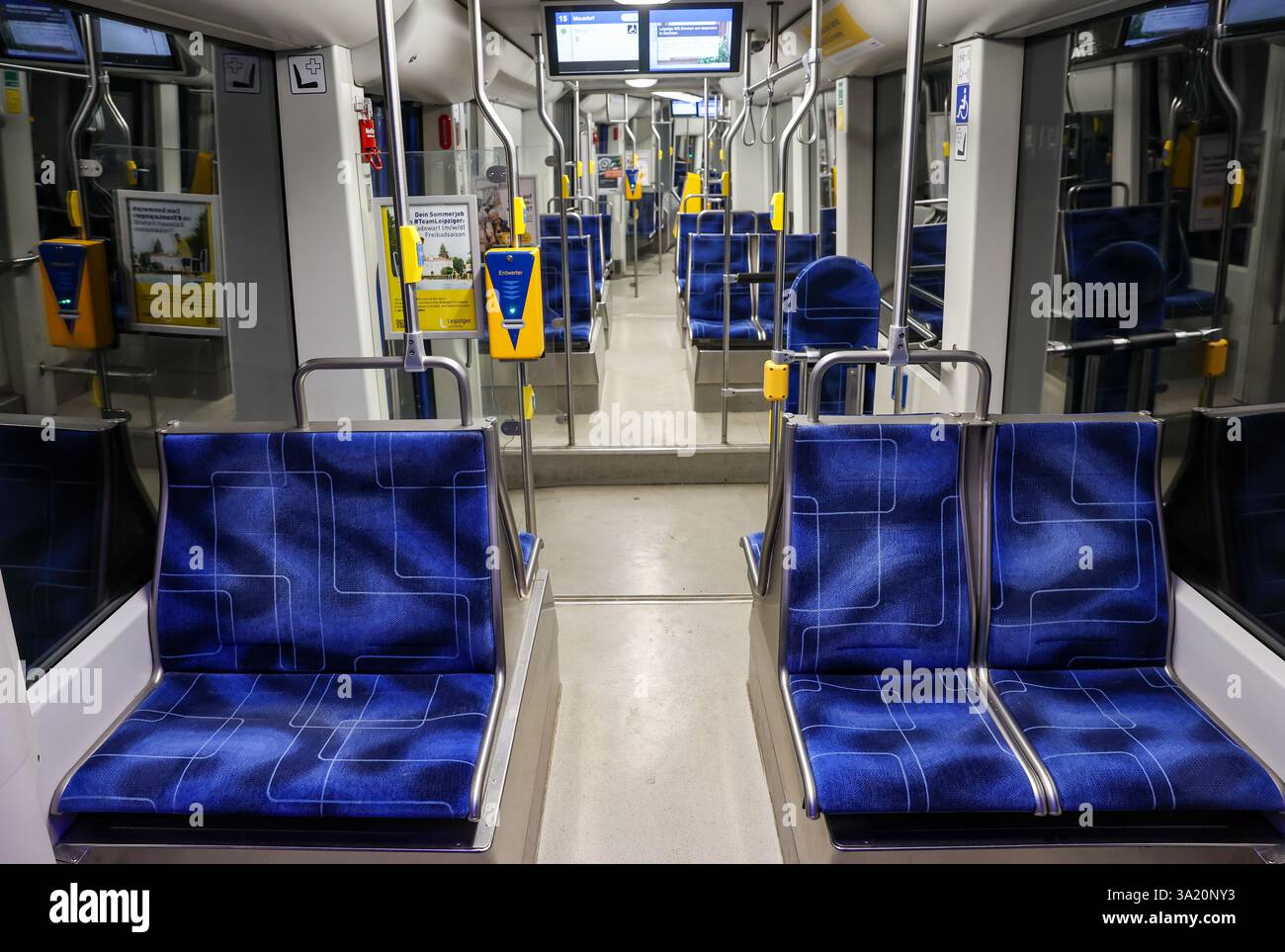 Leipzig, Germany. 11th Mar, 2025. View of an NGT12 streetcar operated ...