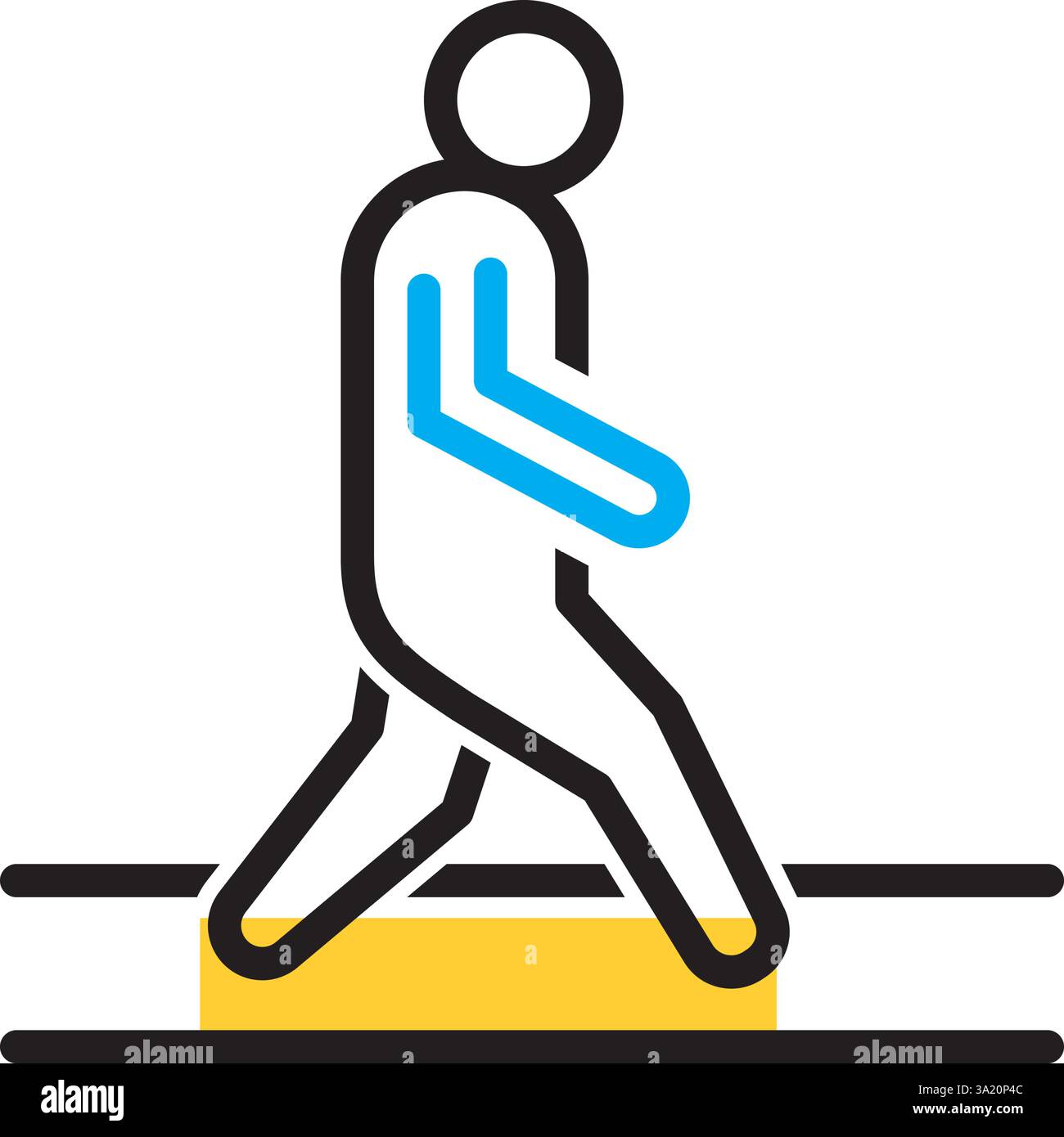 Walk gait Stock Vector Images - Alamy