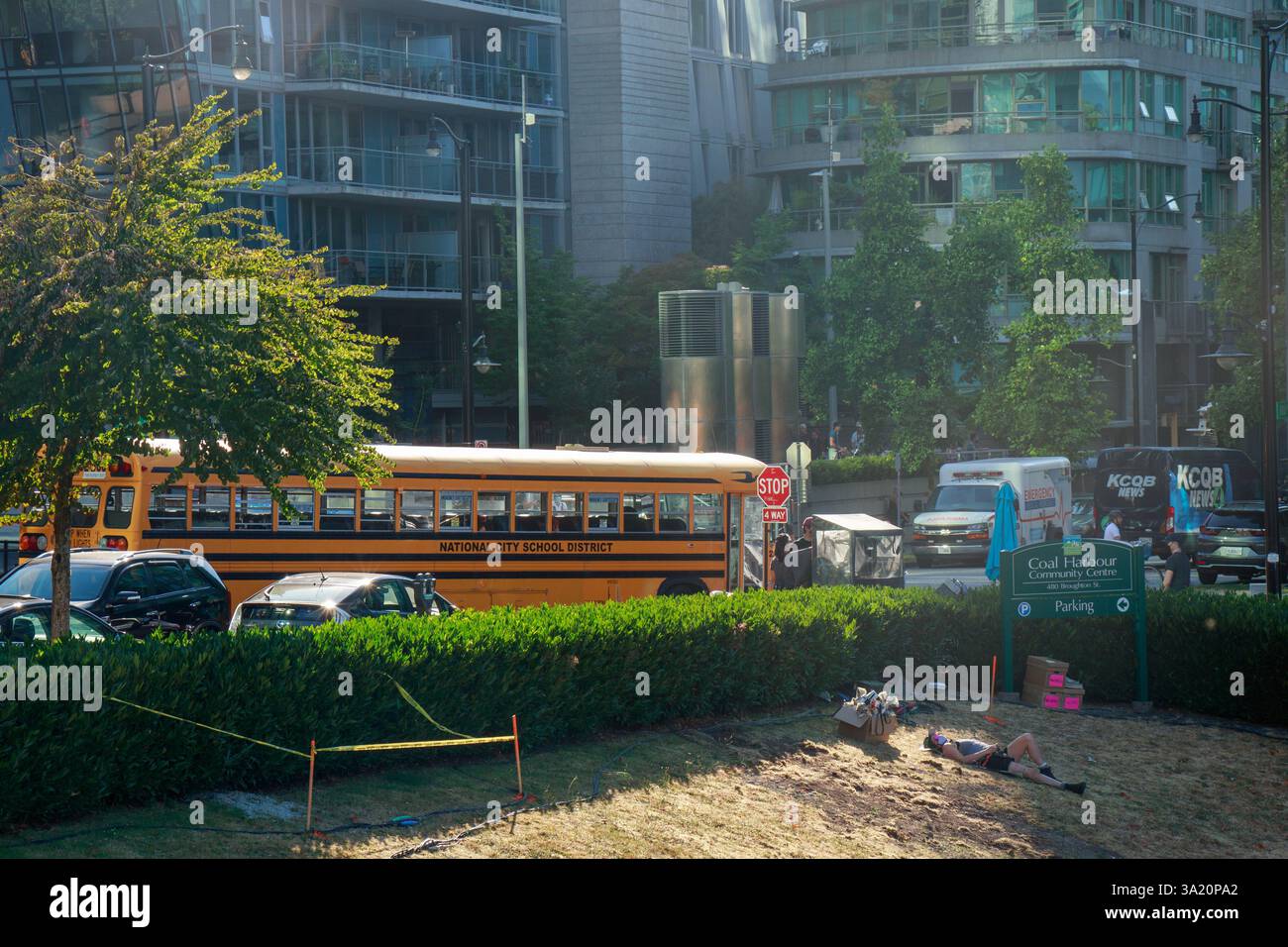 Vancouver, Canada - July 20,2021: Orange "National City School District ...