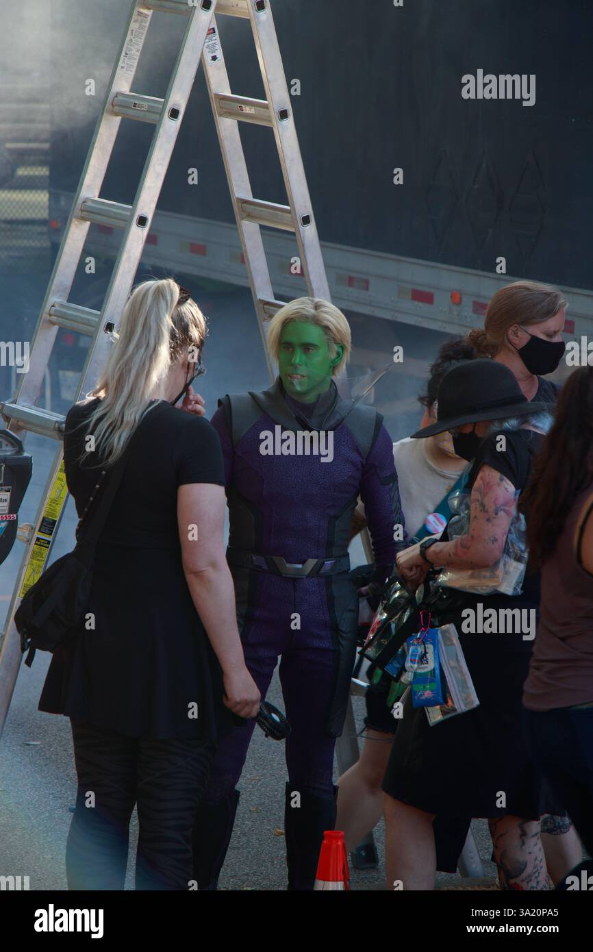 Vancouver, Canada - July 20,2021: Behind-the-scenes of Supergirl TV ...