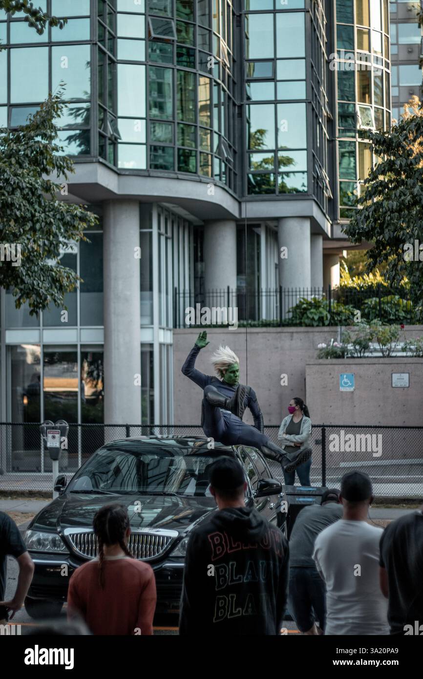 Vancouver, Canada - July 20,2021: Jesse Rath as Brainiac 5 (Brainy ...