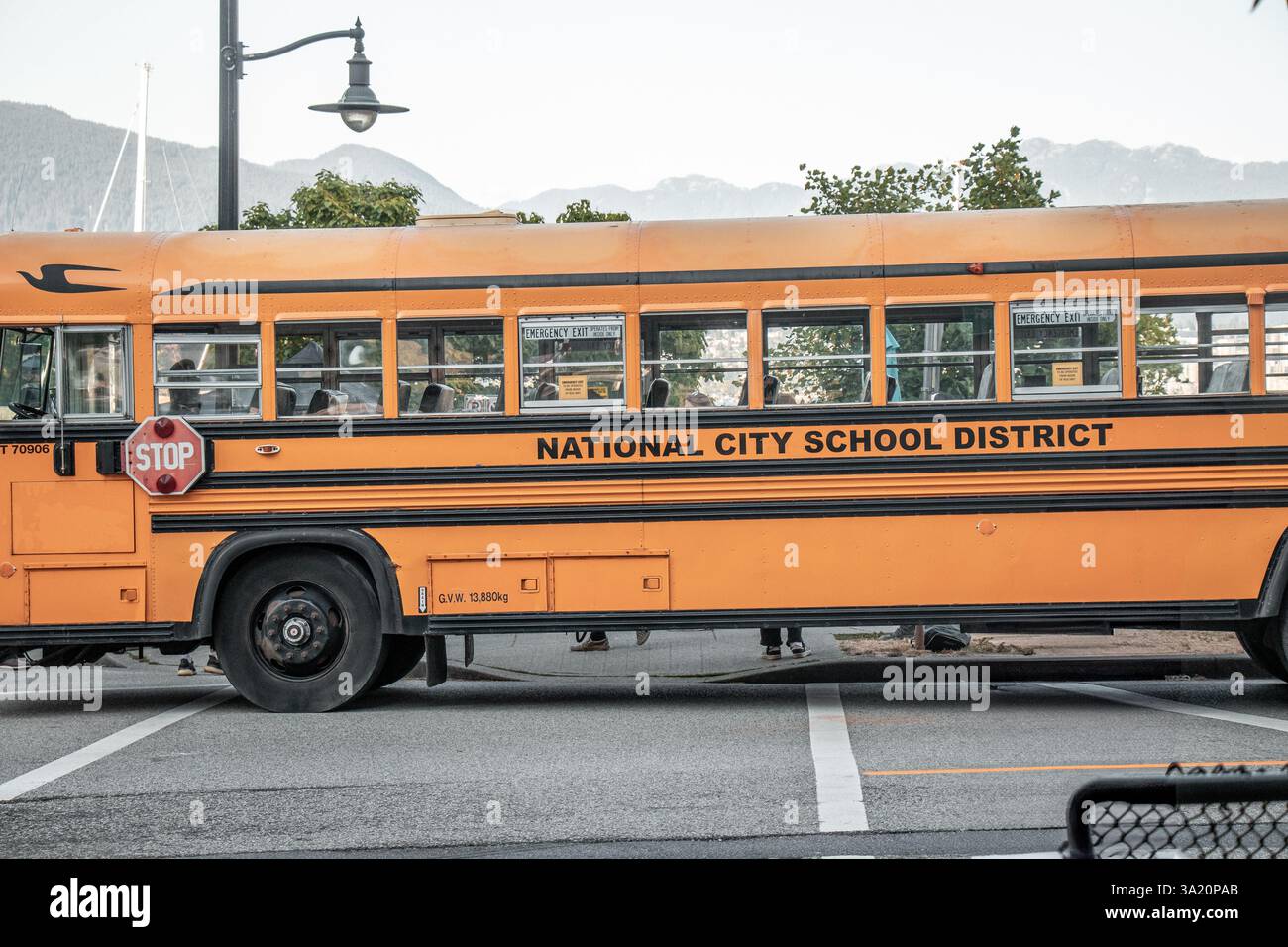 Vancouver, Canada - July 20,2021: Orange "National City School District ...