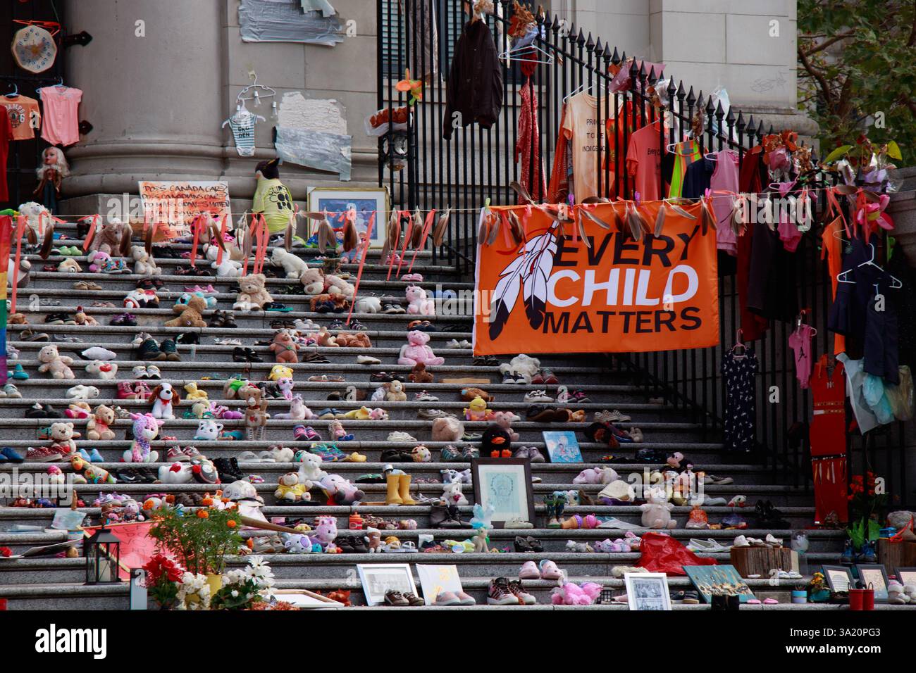 Vancouver, Canada - August 9,2021: Close-up view of the "Every Child ...