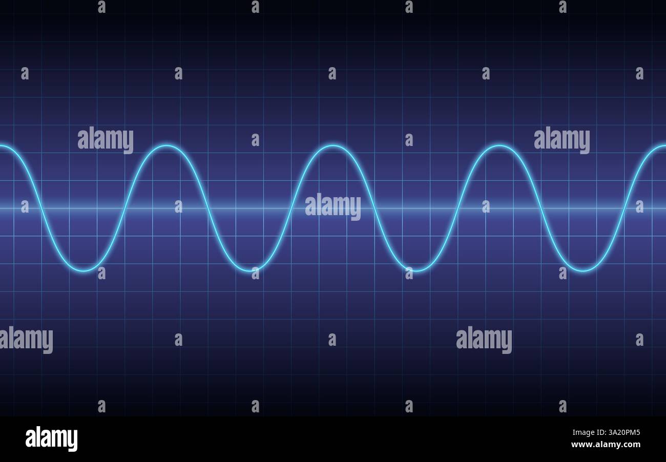 Seamless Vector Waveform Background Illustration With Text Space ...