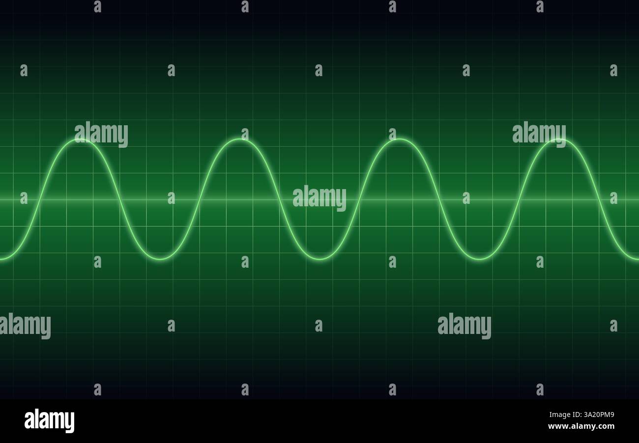 Seamless Vector Waveform Background Illustration With Text Space ...
