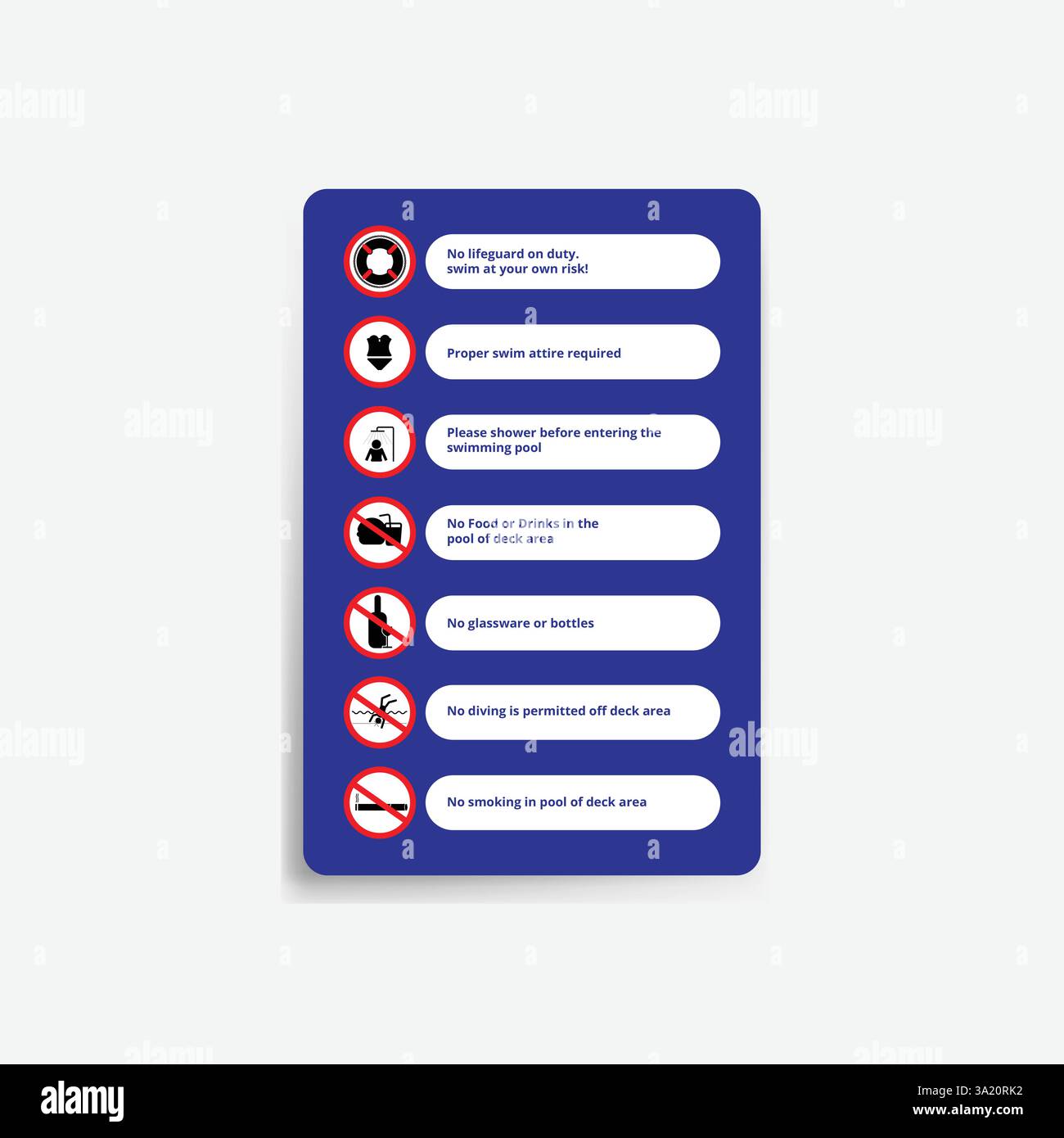 Pool Rule banner design vector template Stock Vector Image & Art - Alamy