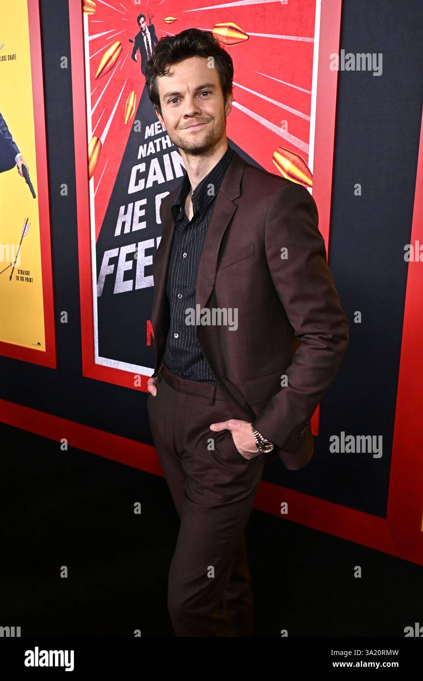 Jack Quaid bei der Premiere des Kinofilms 'Novocaine / Mr. No Pain' im ...
