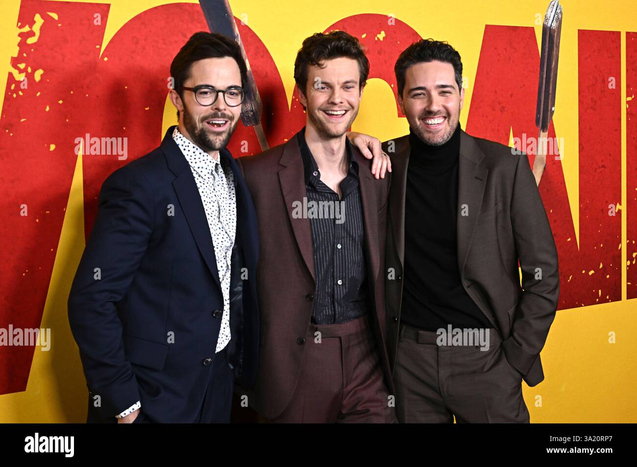 Robert Olsen, Jack Quaid und Dan Berk bei der Premiere des Kinofilms ...