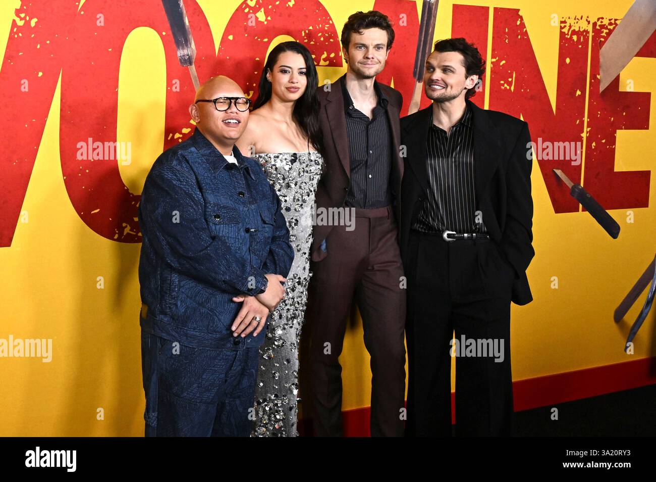 Jacob Batalon, Amber Midthunder, Jack Quaid und Ray Nicholson bei der ...