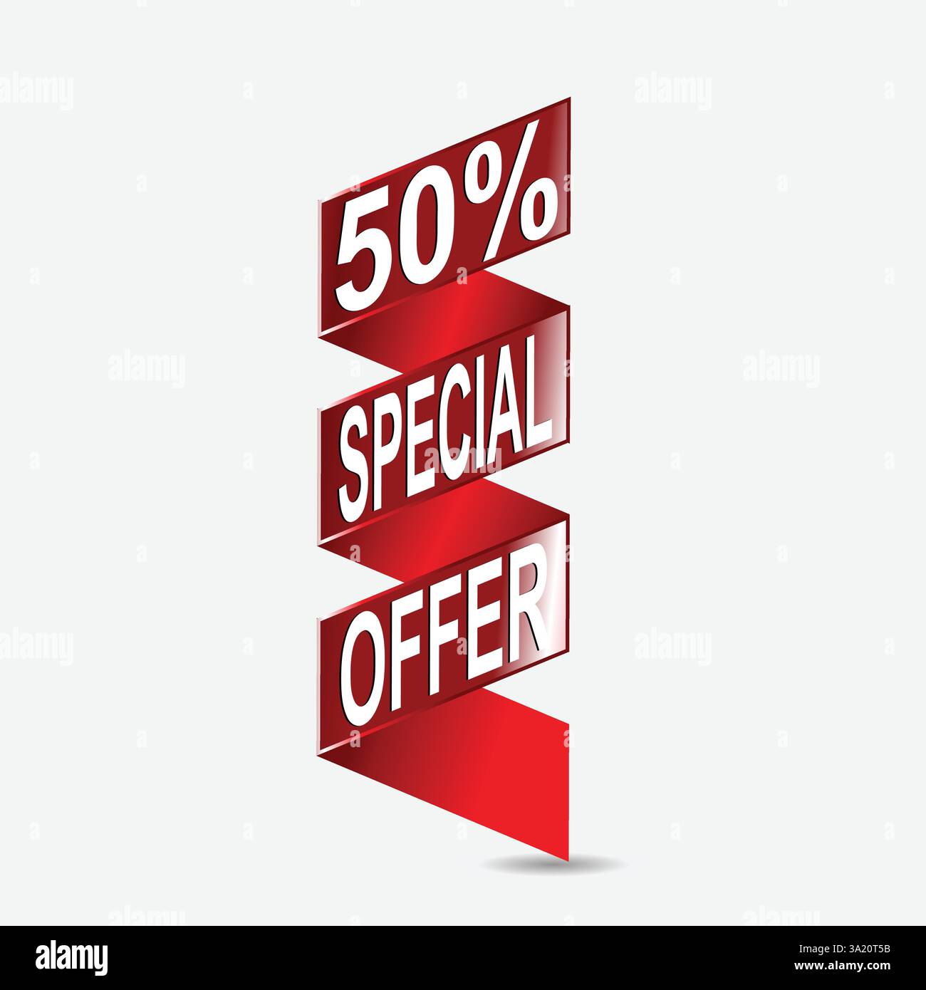 red sale sign discount label template vector Stock Vector Image & Art ...