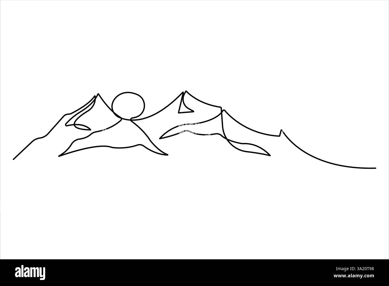 Tropical mountain ridge Stock Vector Images - Alamy